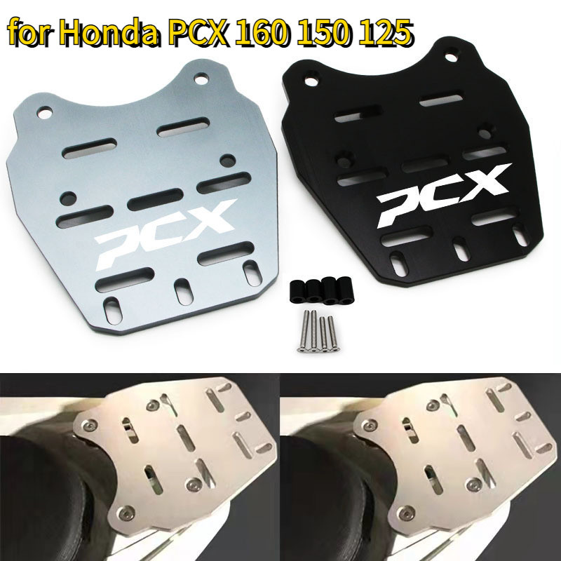For Honda PCX 160 150 Pcx125 Motorcycle Rear Rack Aluminum Tail Top Box ...