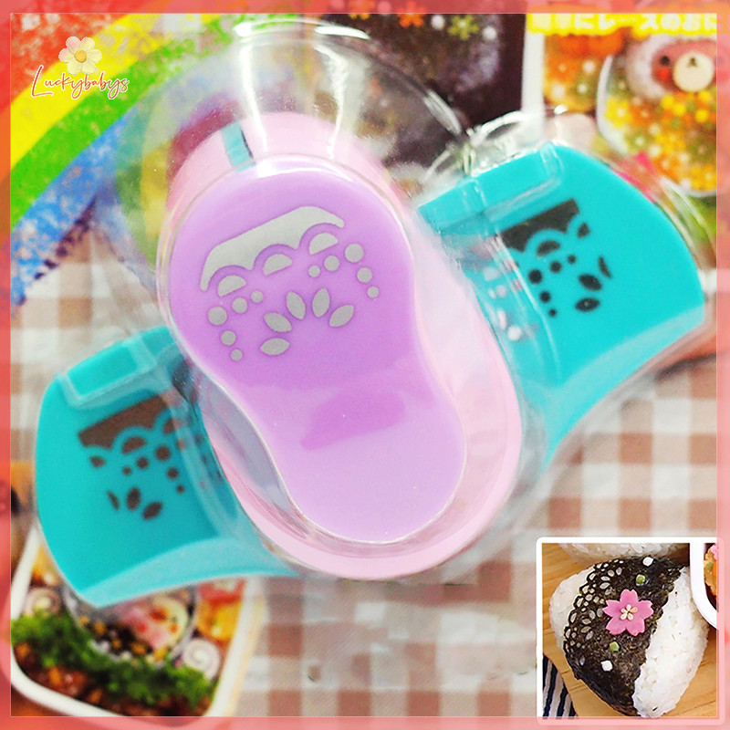 Luckybabys> DIY Sushi Tool Seaweed Nori Punch Cutter Flower Ribbon Rice ...