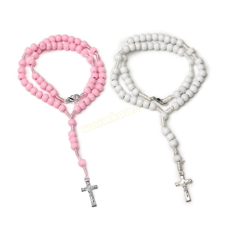 ACG Beads Rosary Necklaces Catholic Prayer Souvenirs Cross Pendant Neck ...