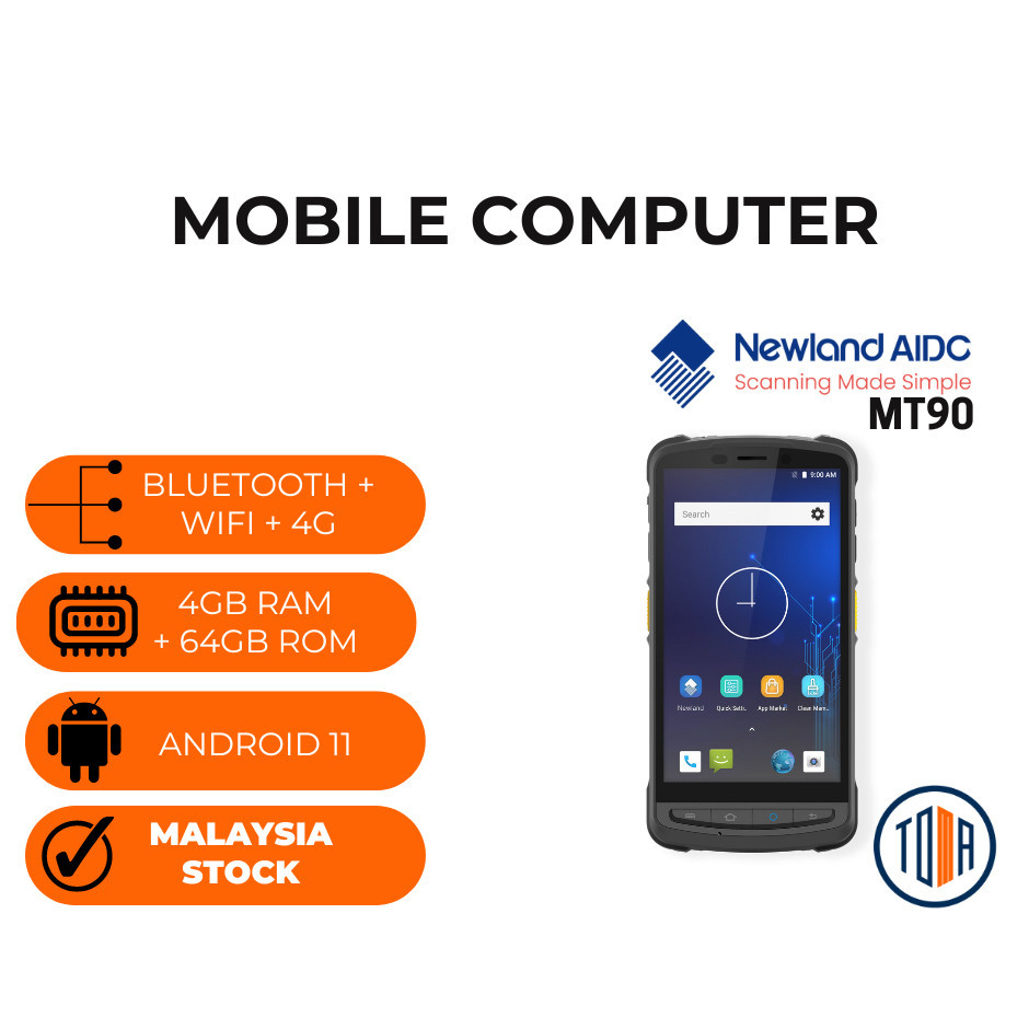 Newland NLS-MT90 Portable Android Mobile Computer 4GB+64GB Android 11 | Shopee Malaysia