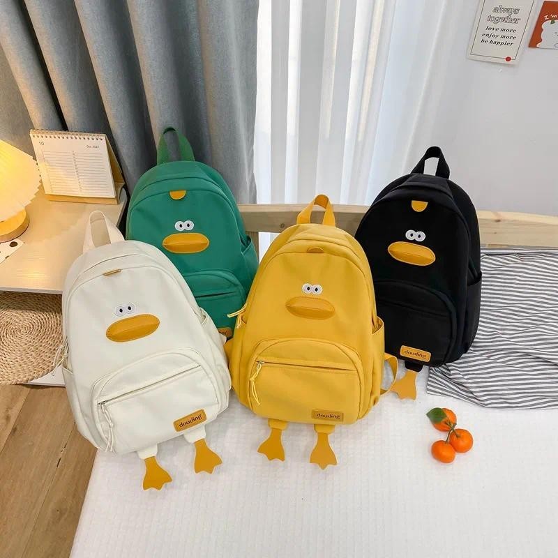 Kindergarten School Bag Cartoon Cute Duckling Burden Reduction Backpack ...