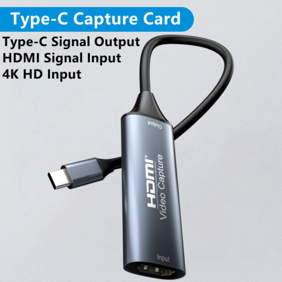 4K USB 3.0/Type-C Video Capture Card HDMI-compatible Grabber Recorder ...