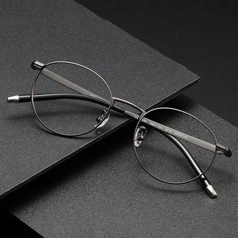 Ultra Light Optical Glasses Frame Titanium Eyeglass Men Women Round ...