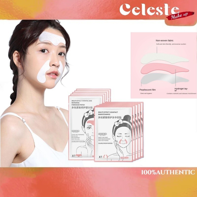 【5Pair】HUNMUI Frown Lines Removal Patch Nasolabial Folds Anti-Wrinkle ...