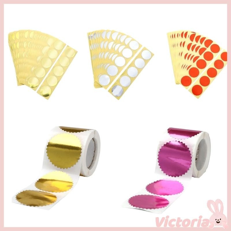 VIC Certificate Round Gear Labels for Embossing Award Reward | Shopee ...