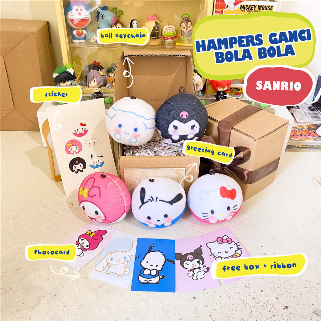 GANTUNGAN Hampers Ball Hanger SANRIO KUROMI CINAMOROLL POCHACHOO MY ...