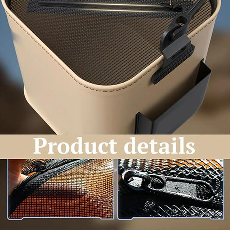 FAUSE 8L Multifunctional Foldable Fish Bucket,Collapsible Bucket With ...