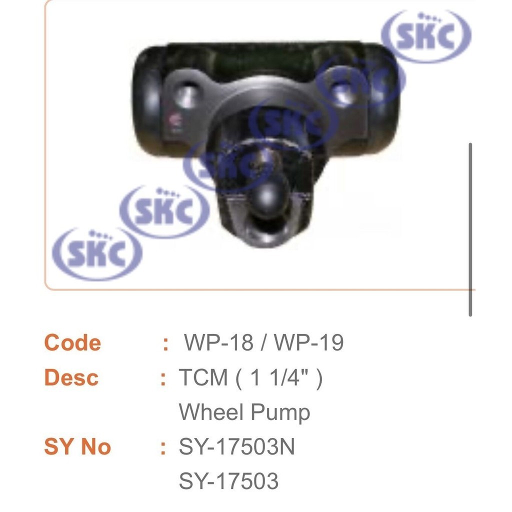 SY Taiwan Toyota 5F TCM Forklift 1.1/4 Brake Pump Wheel Cylinder SY ...