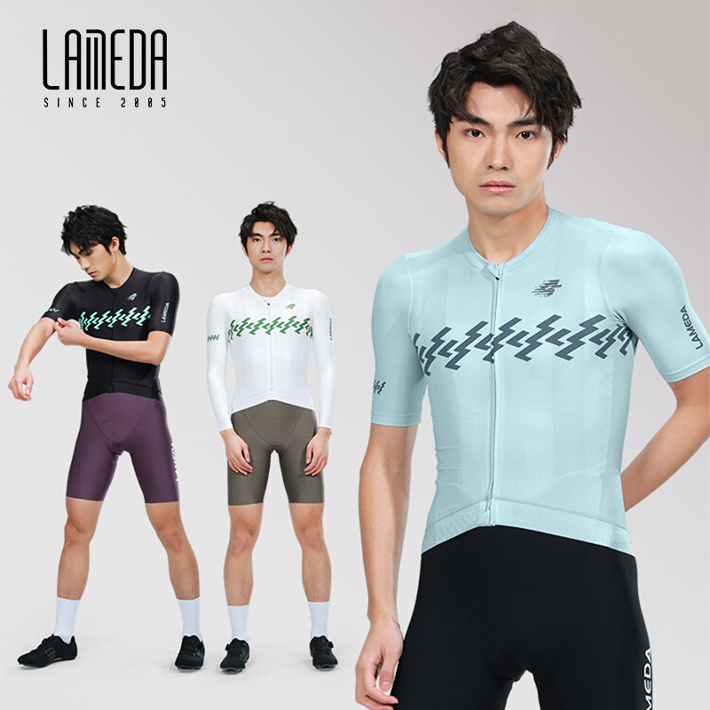 LAMEDA New Cycling Jersey Spring Smumer Men Short Sleeved and Long Sleeved Top Thin Road Bike ...