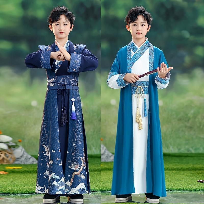 Boy Hanfu Chinese Style Ancient Costume Young Master Costume Children ...