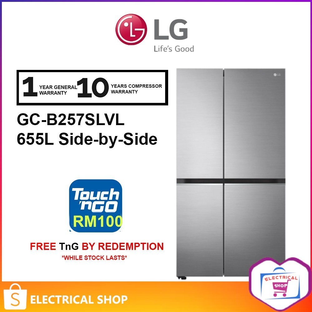 LG 655L Side by Side GC-B257SLVL Inverter Fridge GCB257SLVL / Hisense ...