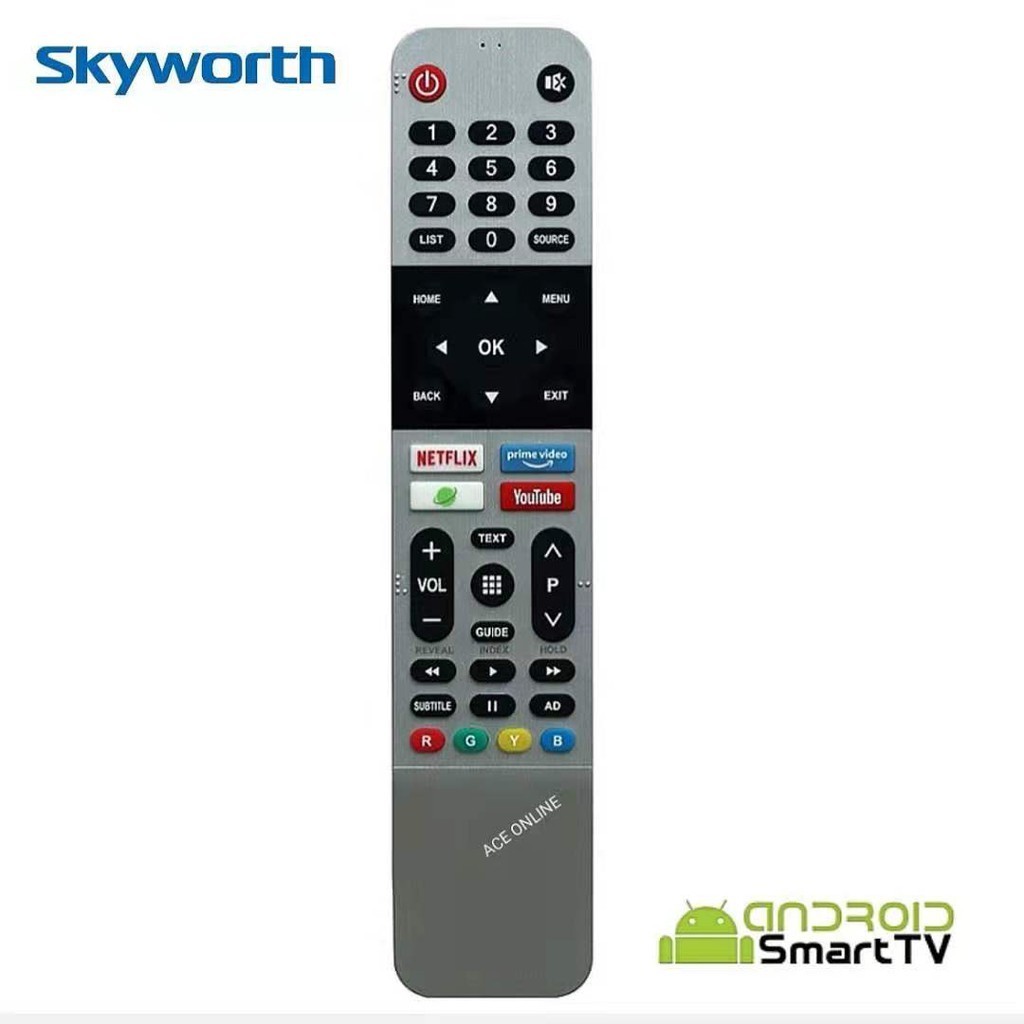 SKYWORTH ANDROID / SMART TV Remote Control 539C-268920-W010 With ...
