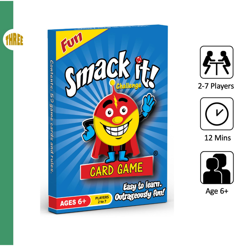 Smack it! Challenge Card Game A Card Game for Kids Family Game Party ...