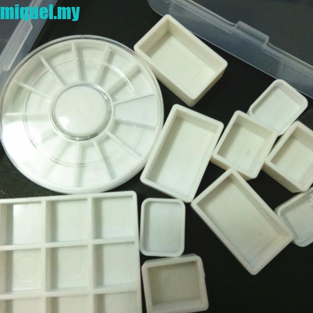 MIQUEL Portable Mini Watercolor Paint Box, Multidimensional Square ...