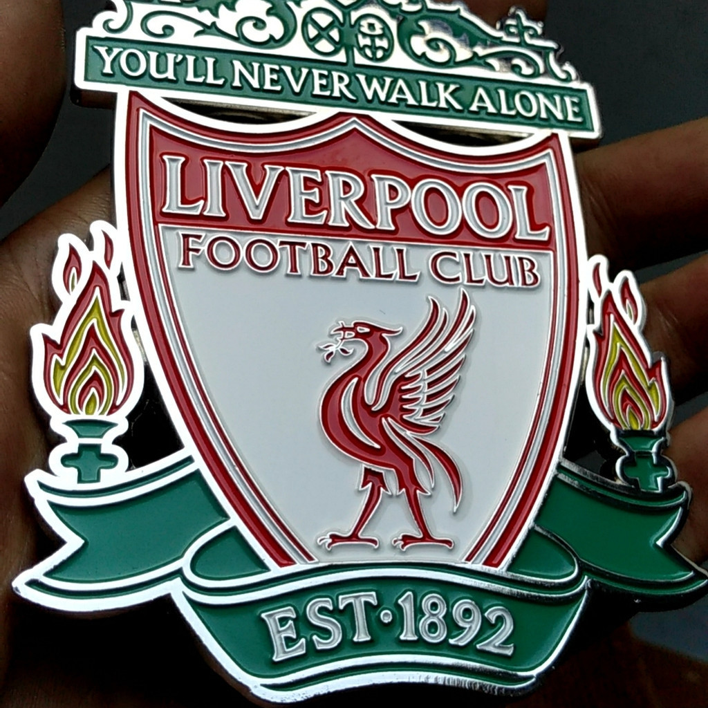 Liverpool Metal Car Sticker Football Team Club Logo Sign Automobile ...
