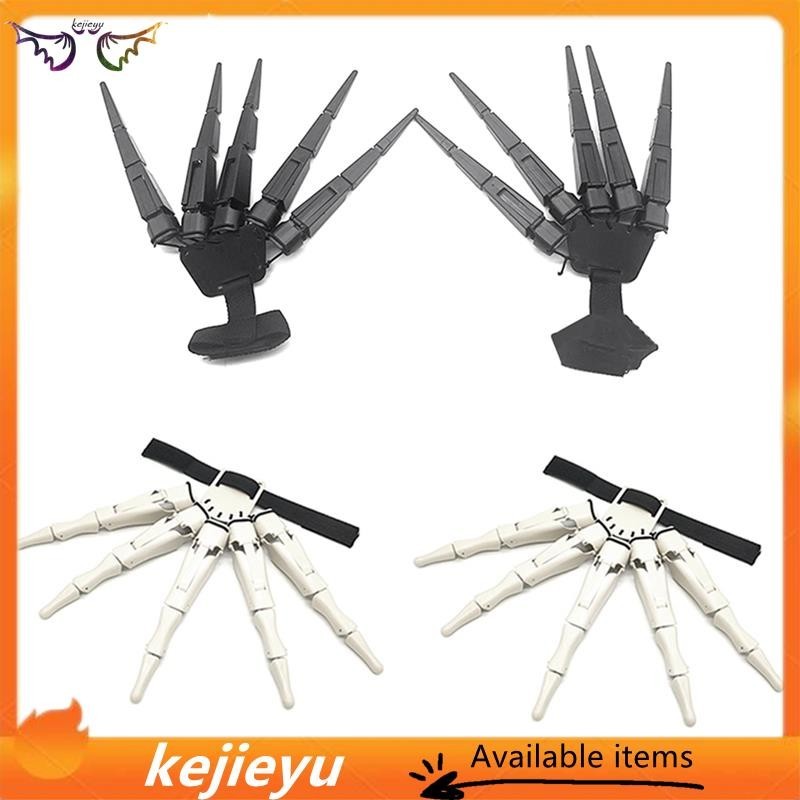 [kejie] Halloween Articulated Fingers Scarry Fake Fingers Skeleton ...
