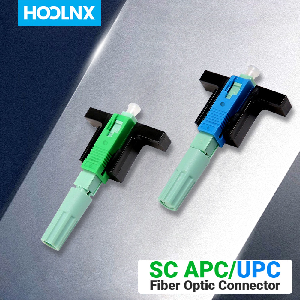 HOOLNX New SC APC UPC Fiber Optic Connector 60mm FTTH Optical Fast Connector Single-Mode Fiber ...