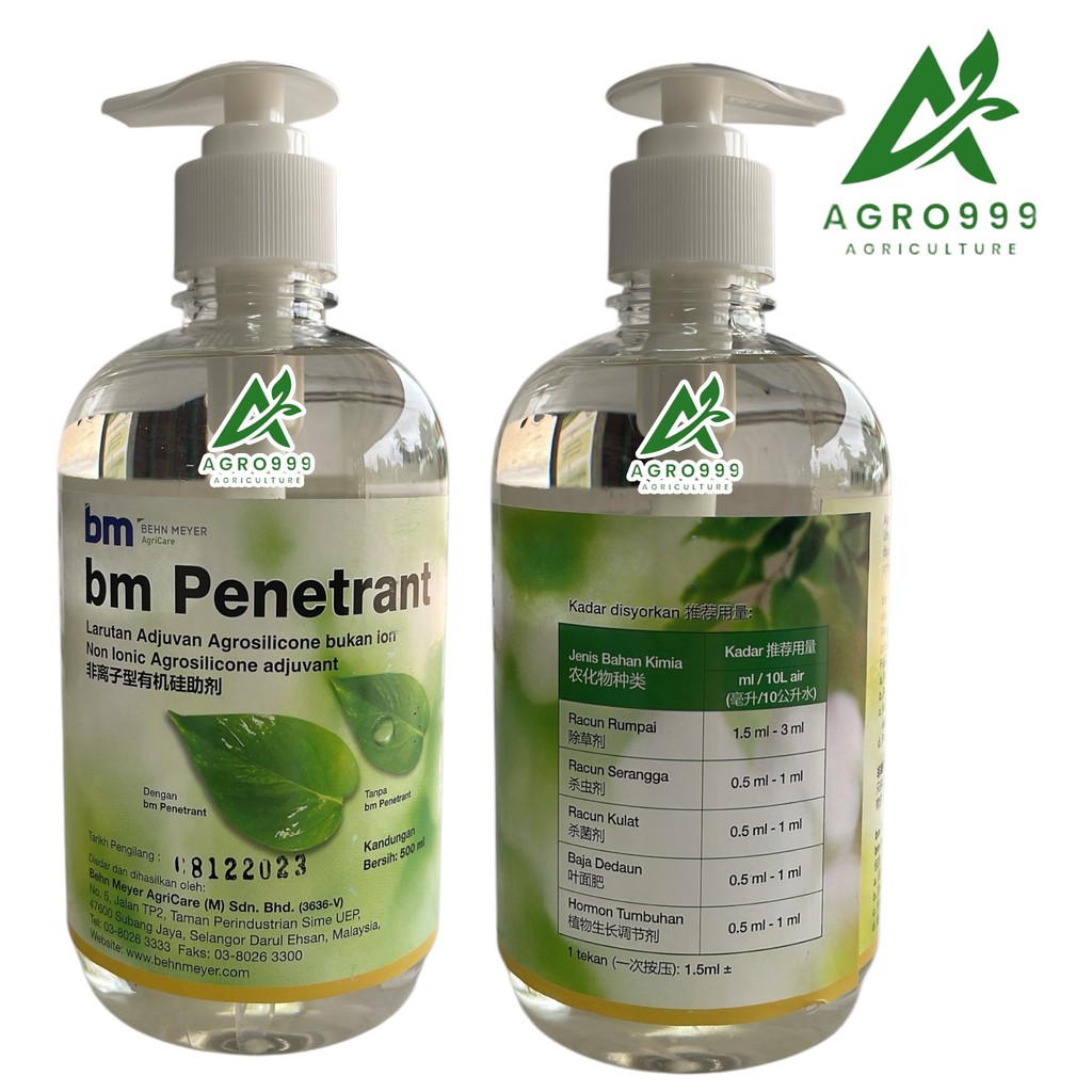 Behn Meyer bm Penetrant 500ml/Pelekat racun /Agen Adjuven/Gam racun ...