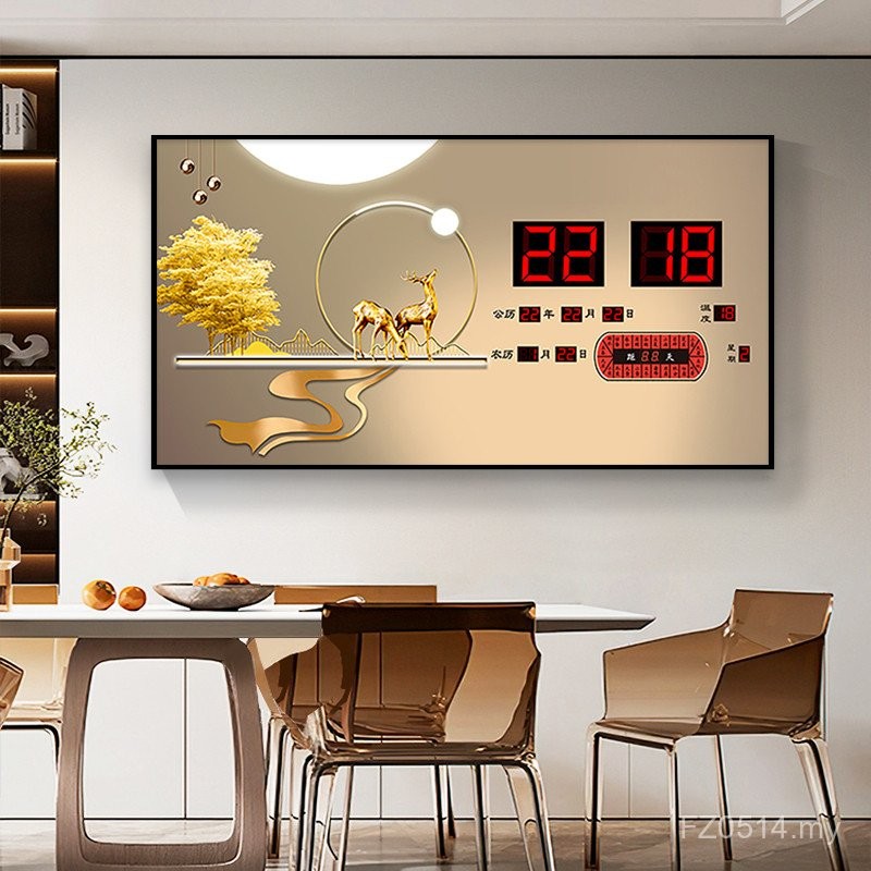 Perpetual Calendar Clock Calendar Digital Living Room Wall Clock ...