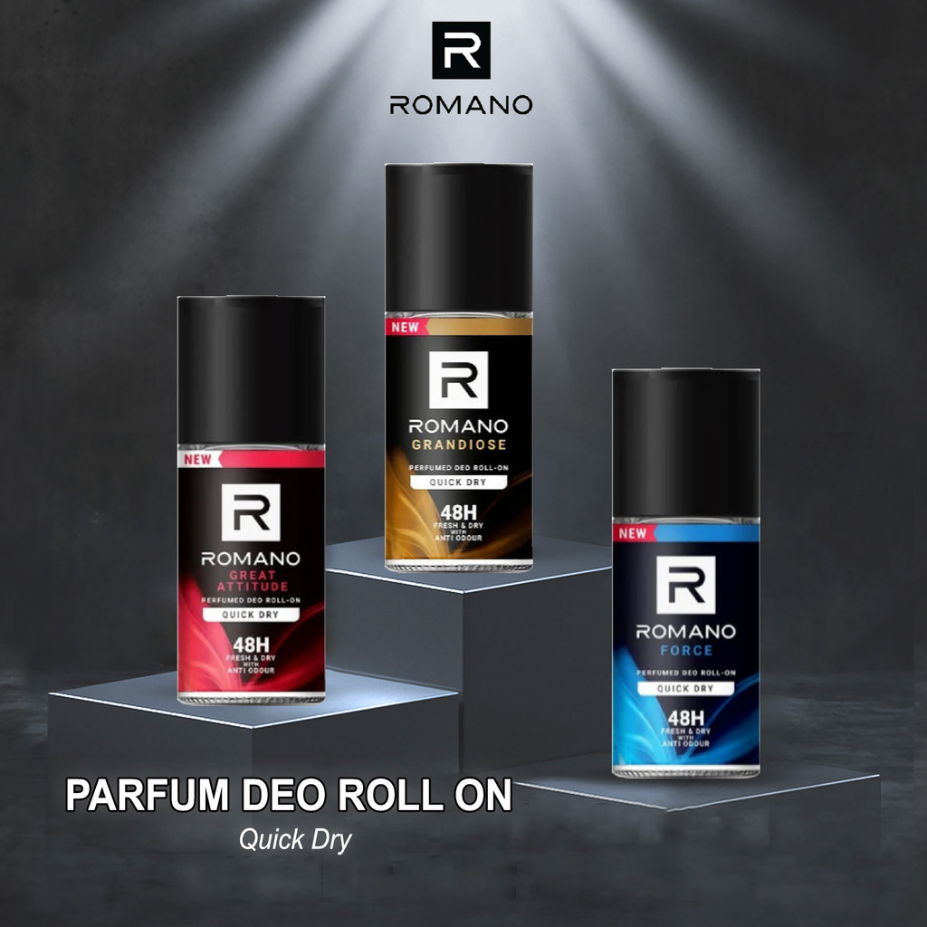 Romano Deodorant Roll On 50ml Anti Body Odor Deodorant | Shopee Malaysia