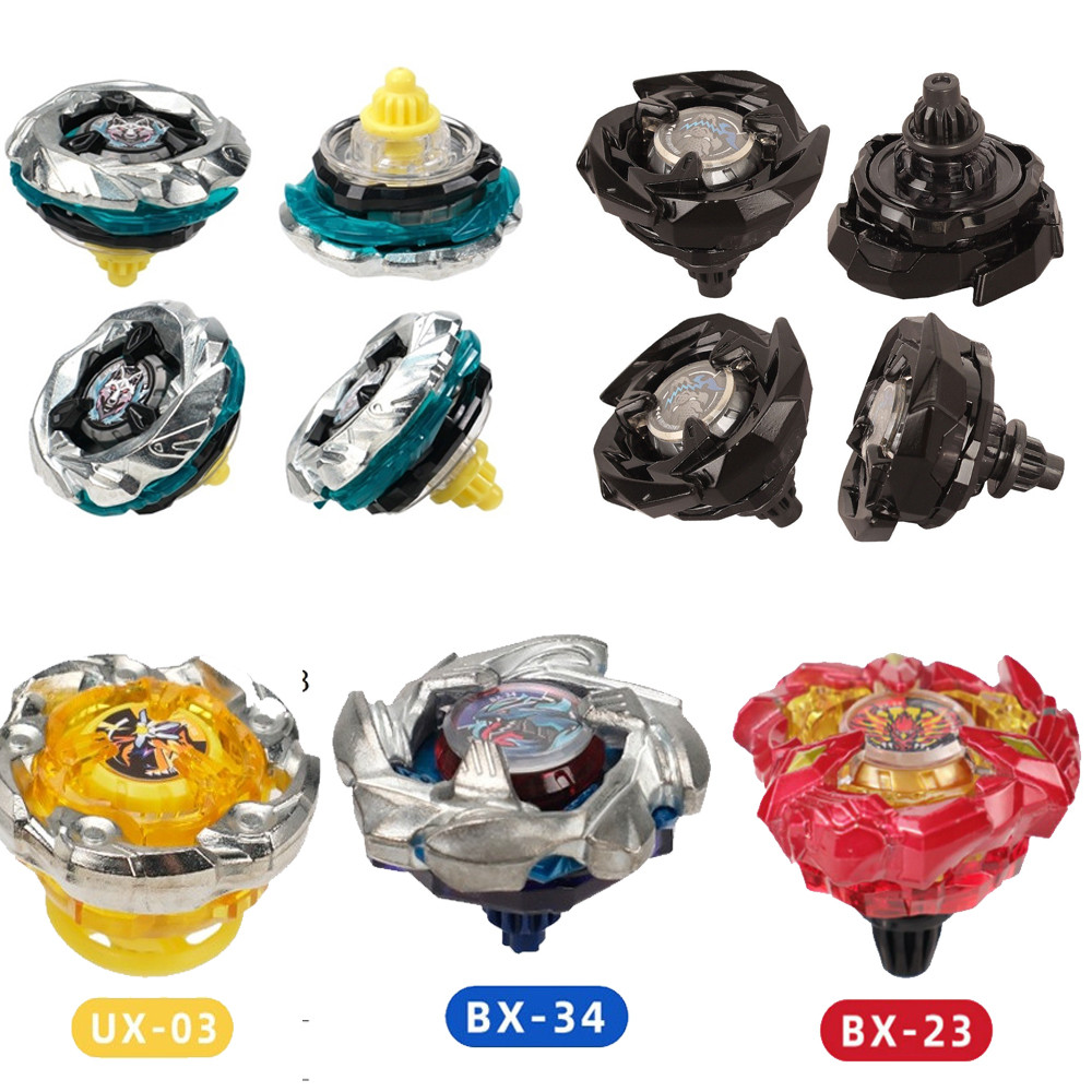 Beyblade Burst Beyblade X UX-08 Silver Wolf BX-34 Cobalt Dragoon BX-23 ...