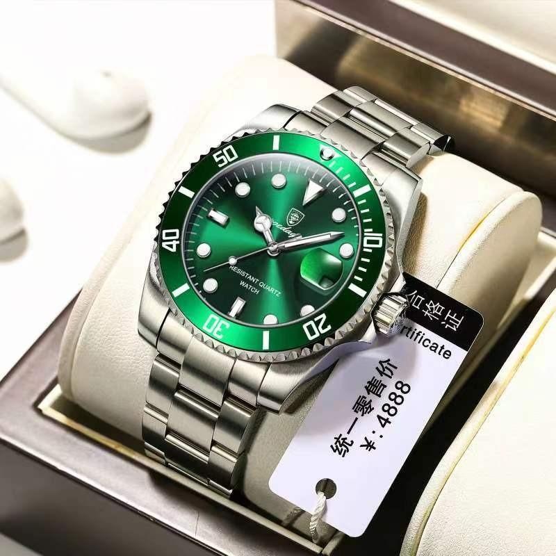 Swiss brand Pedagar 25 new luminous waterproof calendar men's watch ...