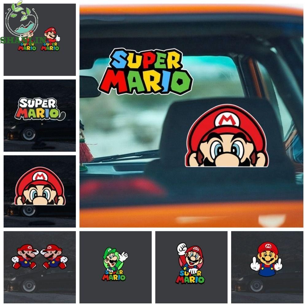SHANLIN Super Mario Window Sticker, Anime Peripherals Waterproof Super ...