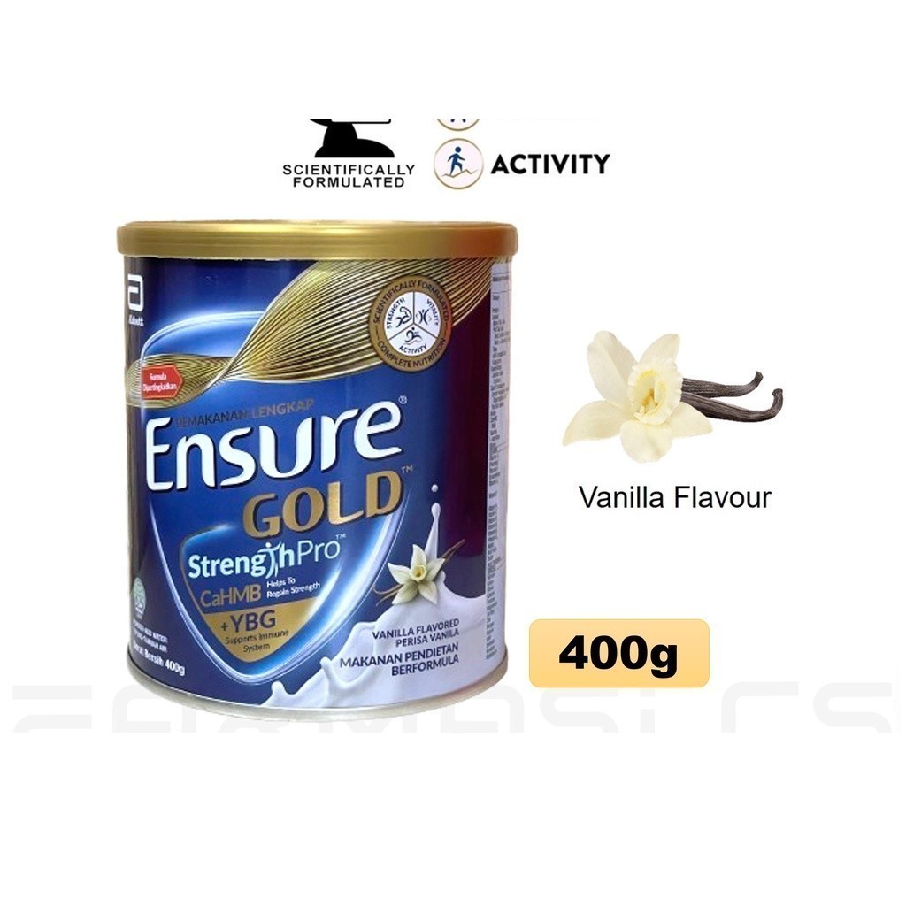Abbott Ensure Gold Vanilla Flavour 400g EXP:03/2026 [ milk powder ...