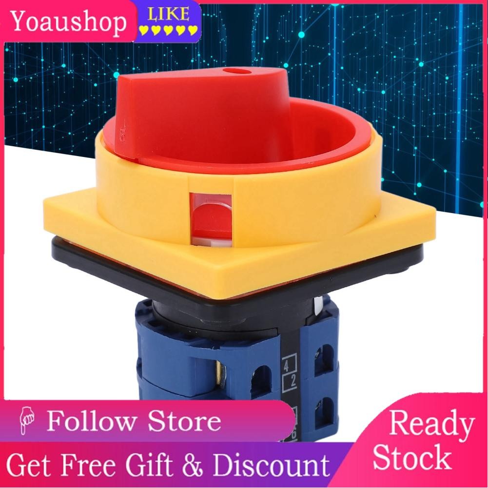 Yoaushop Cam Changeover Switch 25A Padlockable Selector AC440V Load ...