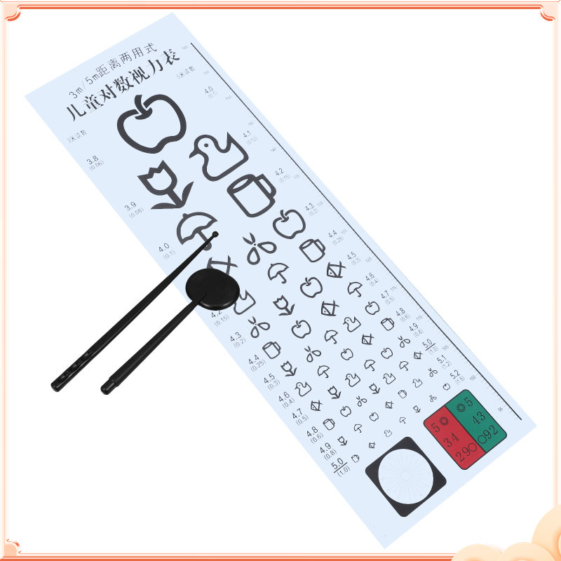Vision Test Chart Poster Eye Spacer Measuring Child jungpiyinn | Shopee ...