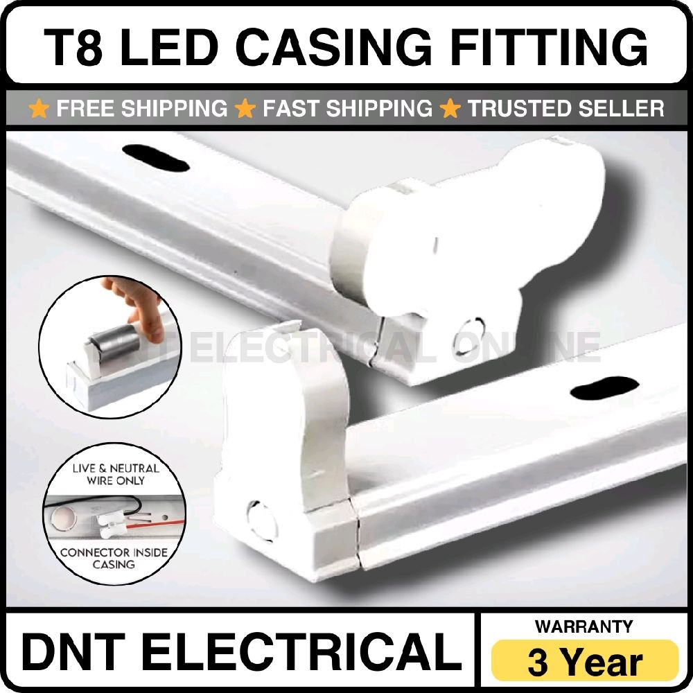 Casing Only LED T8 2FT 4Ft Lighting Lampu Kalimantang Panjang Casing ...