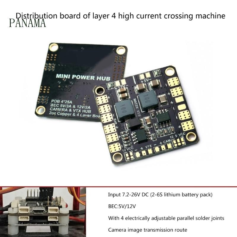 N Matek Mini Power Hub PDB Power Distribution Board PDB with BEC 5V 12V ...