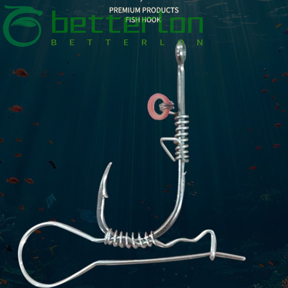 BETTER-LONTIME 10pcs Live Shrimp Bait Hooks, Pickerel Wide Gap High ...