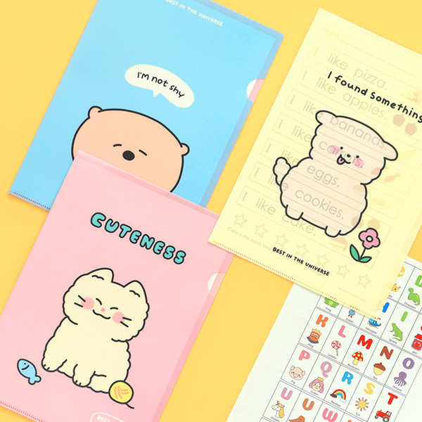 file organizer file folder file file holder Korea Korea indigo Cute ...