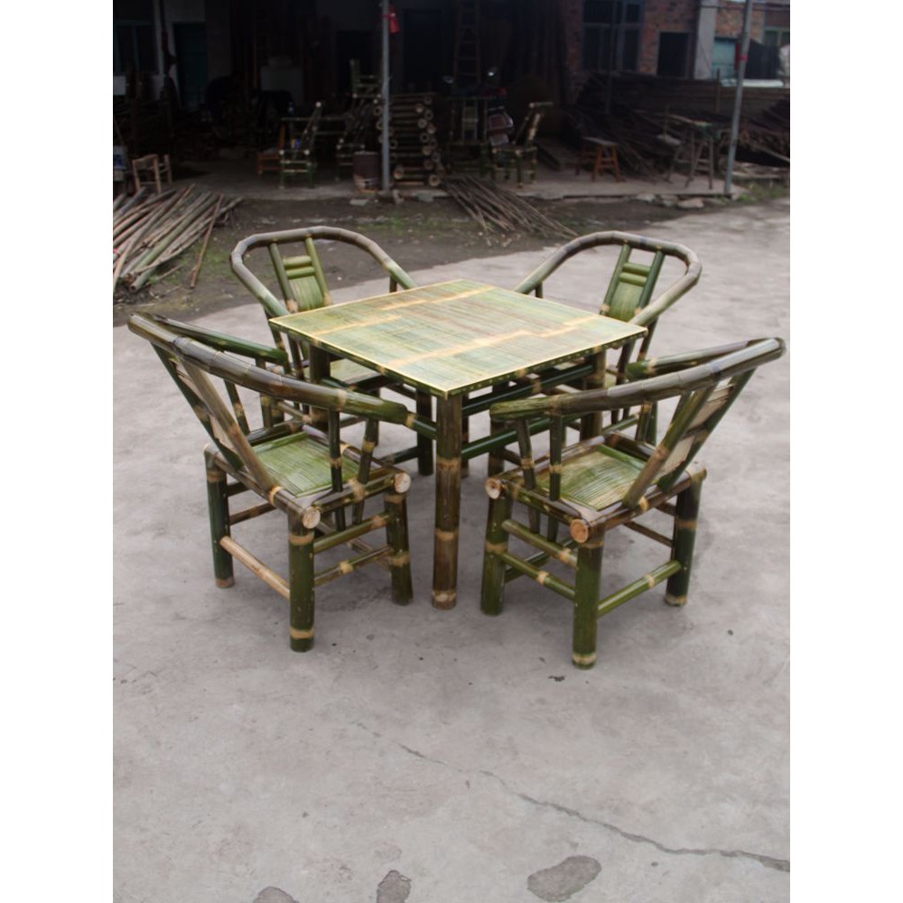 Kerusi Buluh Tradisional dengan Sandaran, Meja dan Kerusi Buluh Hotel ...