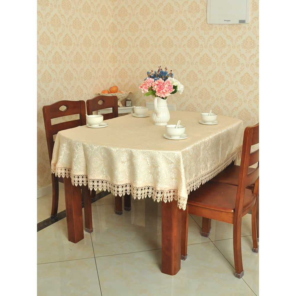 Meja makan kain meja elips panjang berelastik rumah lipat kain meja ...