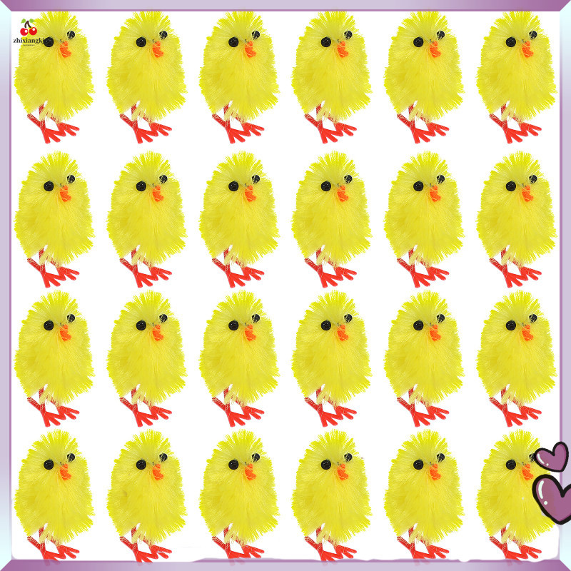 【Ready Stock】 Easter Chick Figurines Chicken Party Windup Decoration ...