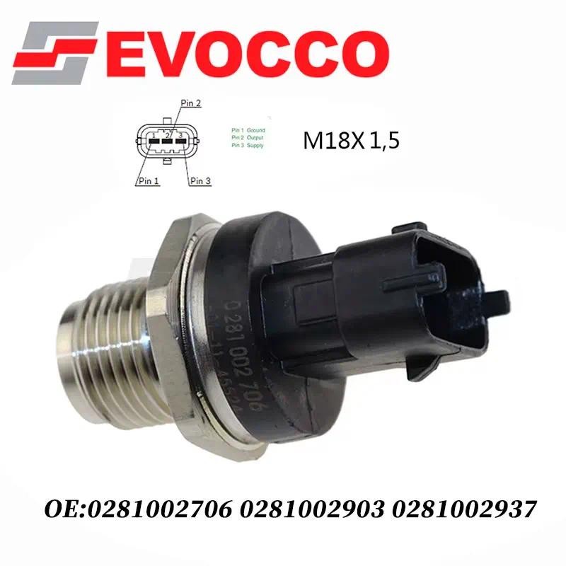 1800BAR FUEL RAIL PRESSURE SENSOR 0281002706 0281002903 0281002937 For ...