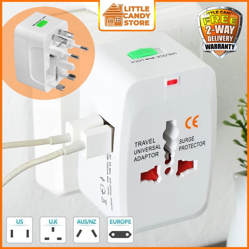 Universal Travel Adapter Plug All In One International Worldwide Travel Adaptor Plug Socket For ...
