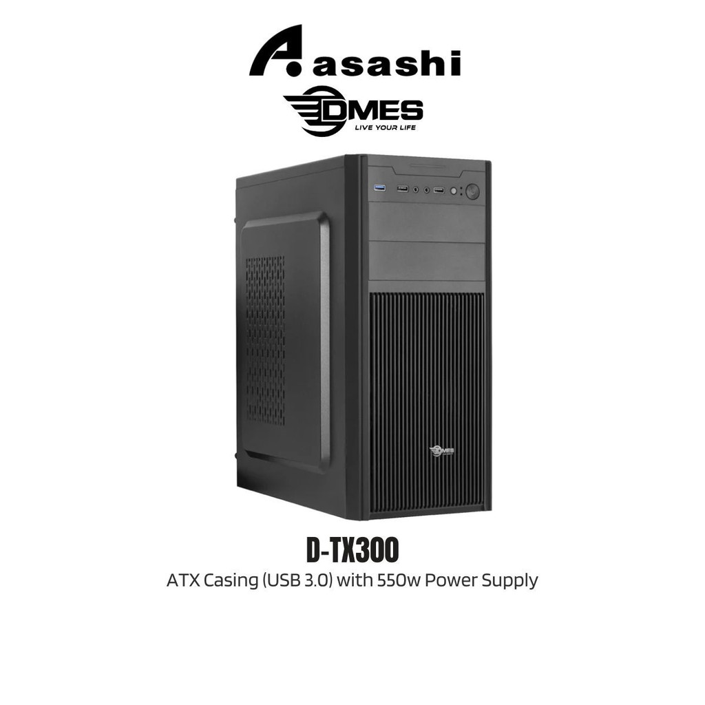 DMES D-TX300 ATX Casing (USB 3.0) with 550w Power Supply | Shopee Malaysia