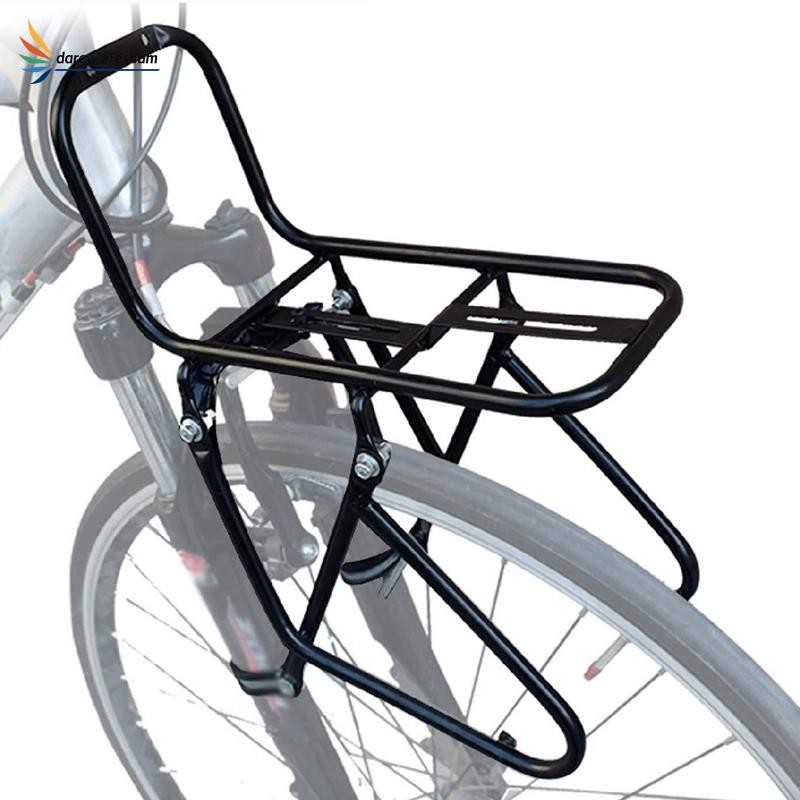Bicycle Front Rack, Steel Luggage Touring Carrier Racks 15KG Capacity ...