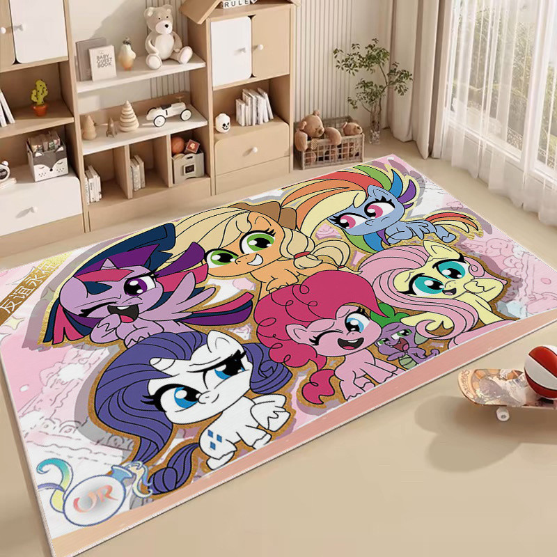 Rainbow Unicorn My Little Pony Home Bedroom Princess Comic Carpet Home ...