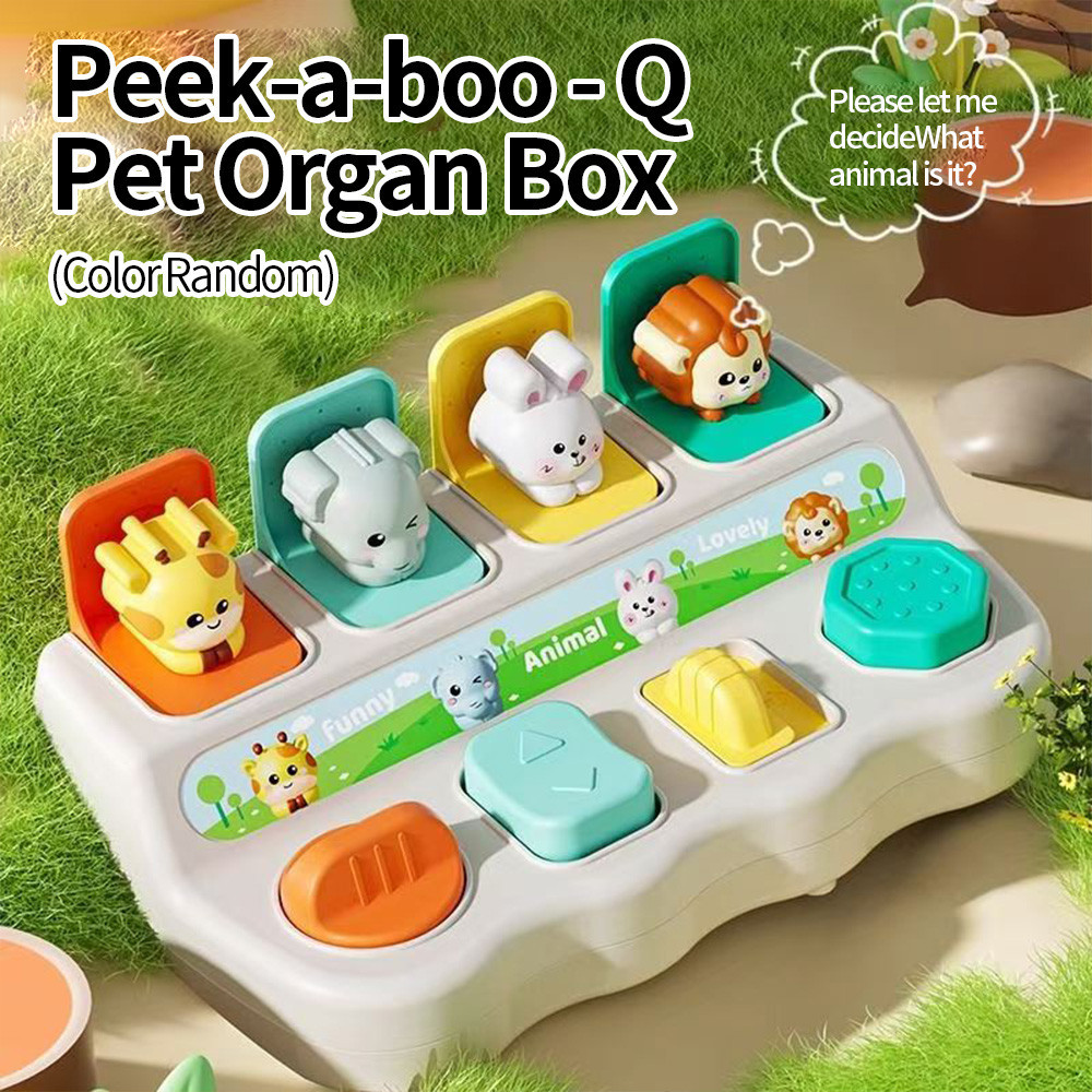 Animal Toy Switch Box Button Shape Toys Interactive Fun Activities Pop ...