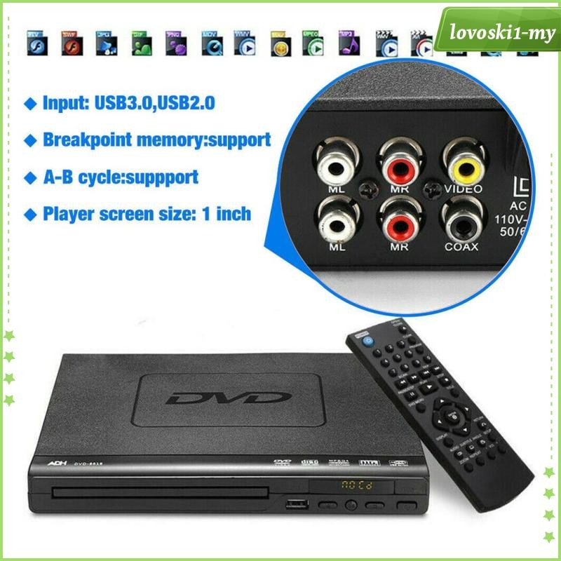 [LovoskibcMY] HD DVD Player ADH CD VCD Music Disc Upscaling USB Remote ...