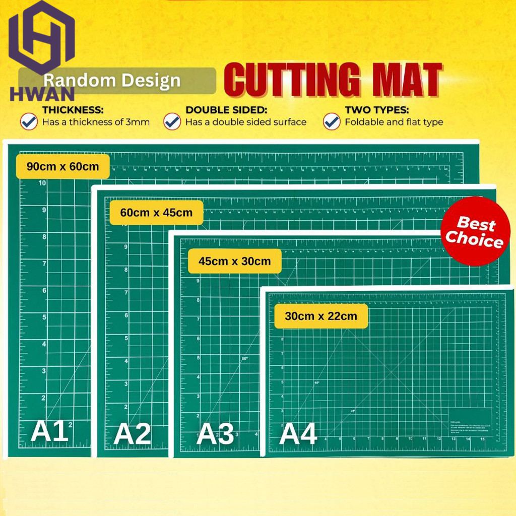 Cut Pad Board PVC Thicking Cutting Mat Grid Lines Craft Double-sided ...
