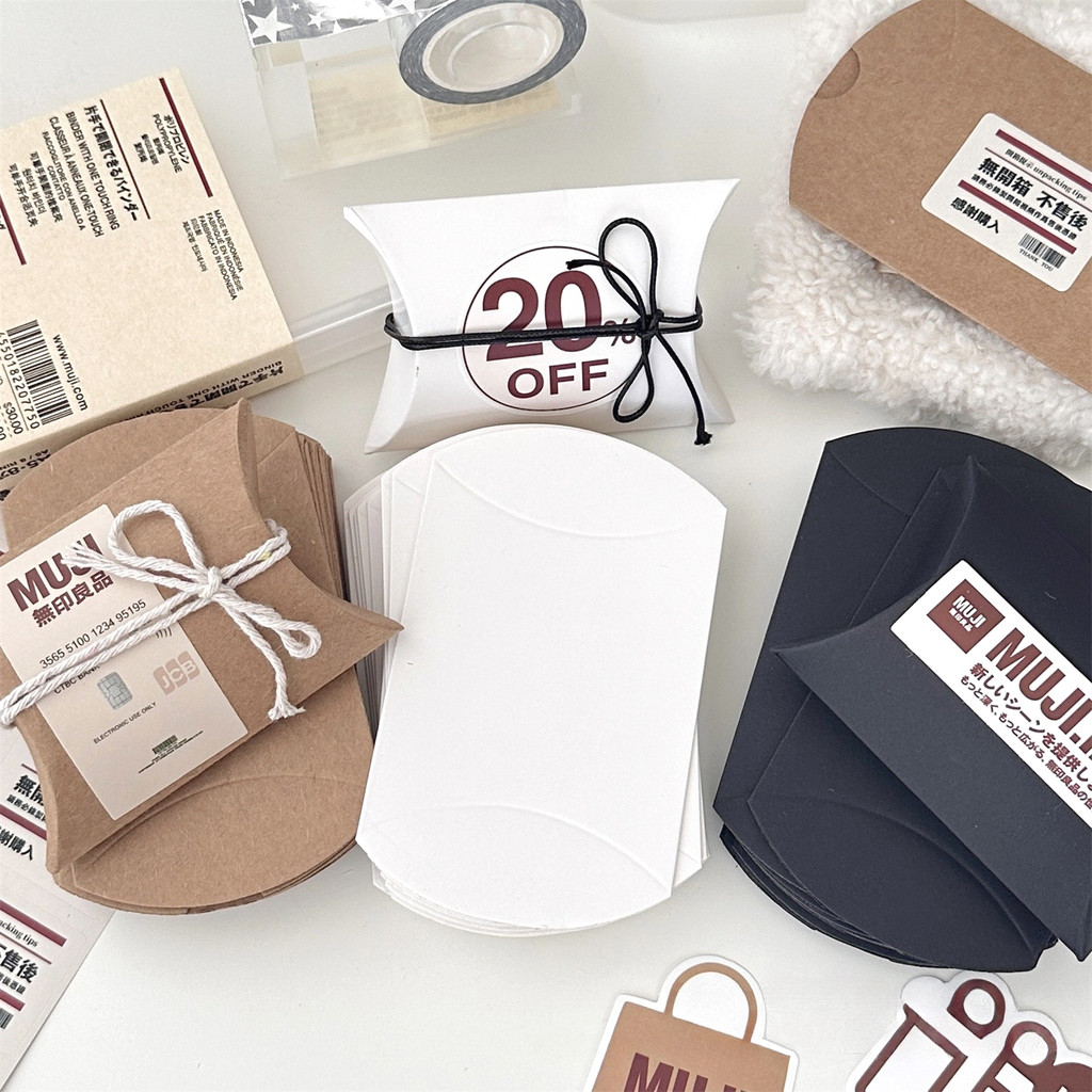 10pcs Ins Kraft Paper Box DIY Gift Box Packaging Bag | Shopee Malaysia