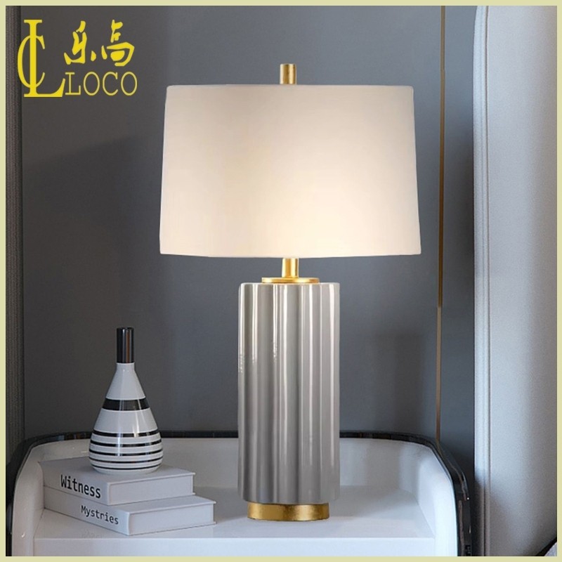 LOCO Minimalist American Design Bedside Light Bedroom Table Lamp ...
