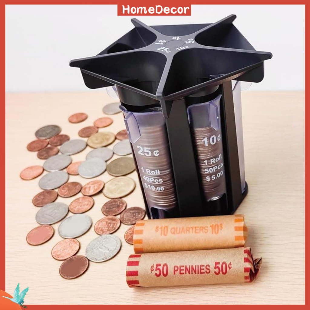 HD| Sorting Tool for Coins Change Counter 5 in 1 Coin Sorter Tube ...