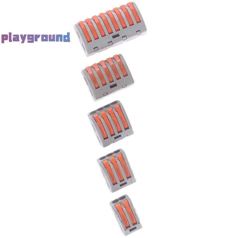 [playground] 2/3/4/5/8 Way Reusable Spring Lever Terminal Block ...