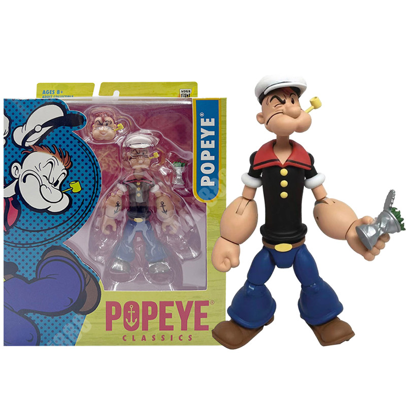 Boss Fight Popeye Classics Action Figure Popeye the Sailor Change Face ...